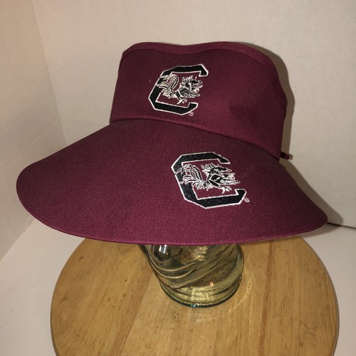 Vintage USC Gamecocks USA Made Hat Golf Visor Womens Bow South Carolina ...