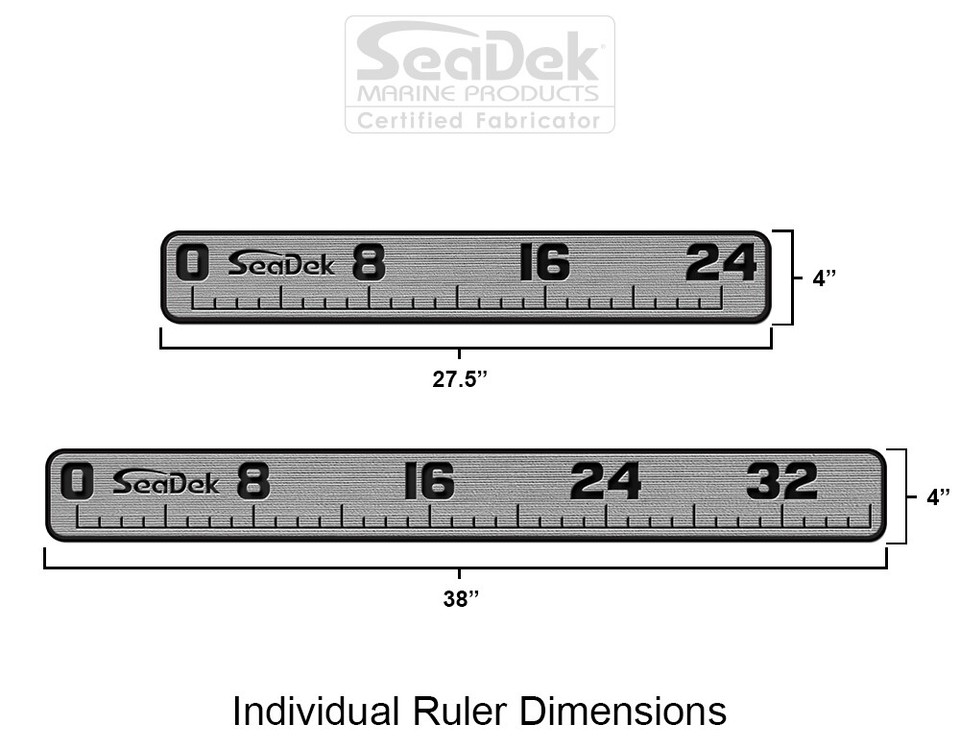SeaDek 24" 36" Fish Ruler - Marine EVA Mat - Tough Stick On Adhesive ...