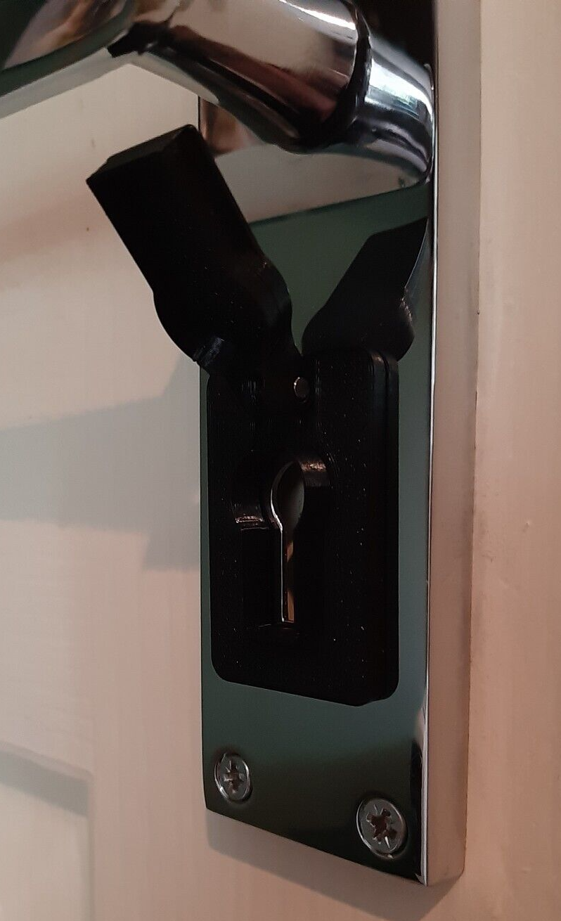 Black Traditional Keyhole Hinged Cover Draught Excluder | eBay