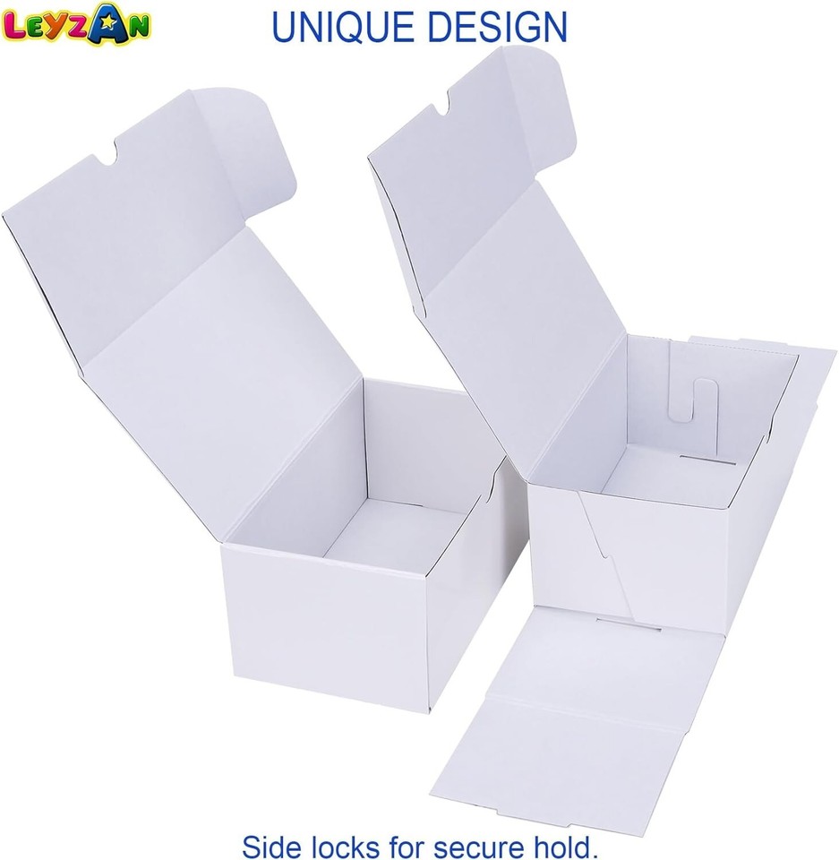 Top Loader Card Storage Box 8Pack 100 Count Corrugated Cardboard ...