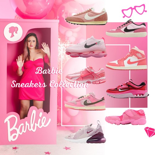 Nike Barbie Movie Collection Women Casaul LifeStyle Sneakers Shoes Pick ...