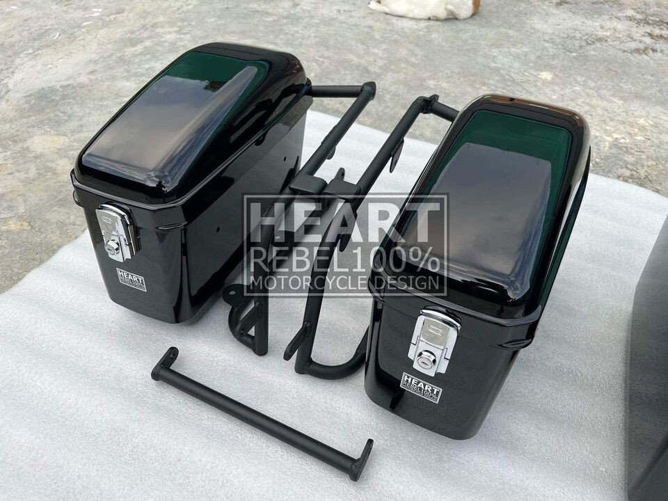 REAR RACK BOX BAG LUGGAGE CARRY LH+RH WITH HONDA REBEL CMX 300-500 2017 ...