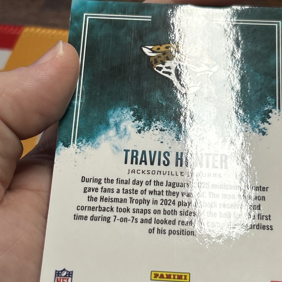 2025 Panini Phoenix Travis Hunter Color Blast SSP RC *FLAW READ ...