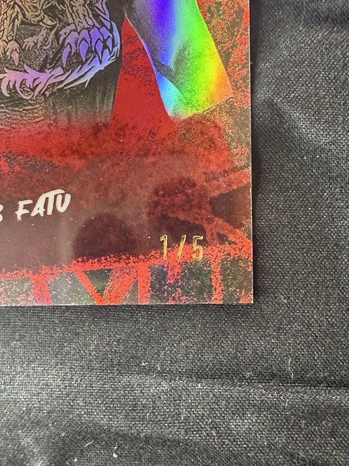 2025 Topps Finest WWE Intimidators Jacob Fatu Red /5 Trading Card | eBay