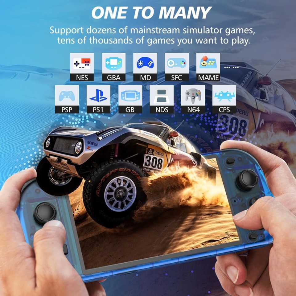R50s Retro Handheld Game Console Linux System 20+ Emulators 5.1-inch ...