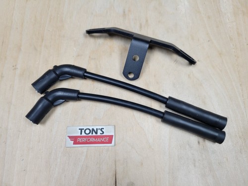 Ton's 10mm Harley Sportster Coil Relocation Bracket & Black Spark plug ...