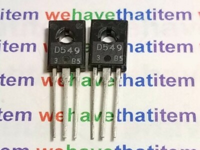 2SD549 / D549 / TRANSISTOR / TO126 / 2 PIECES (qzty) | eBay