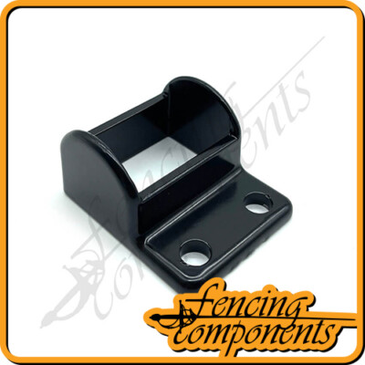 38x25 / 25x38 Pool Fence Bracket Aluminium (Black) - Vertical Rake | eBay