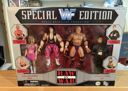 VTG WWF Raw Is War Special Edition Collectors Set 4 Figures 1997 NEW ...