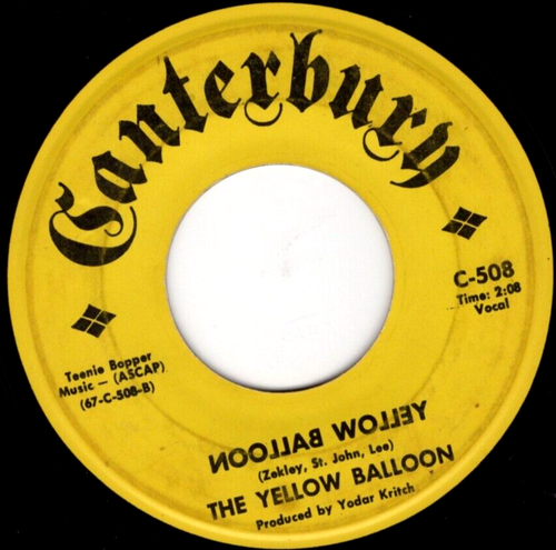 The Yellow Balloon – Yellow Balloon 1967 Canterbury Psych Rock VG Plays ...