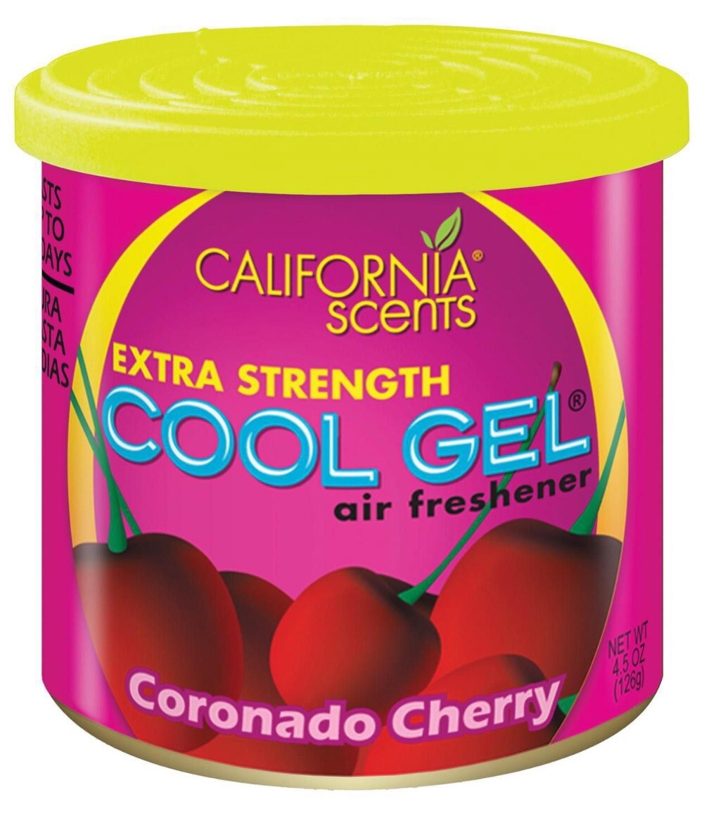 (4 Pack) California Scents Car Air Freshener Coronado Cherry COOL GEL 4 ...