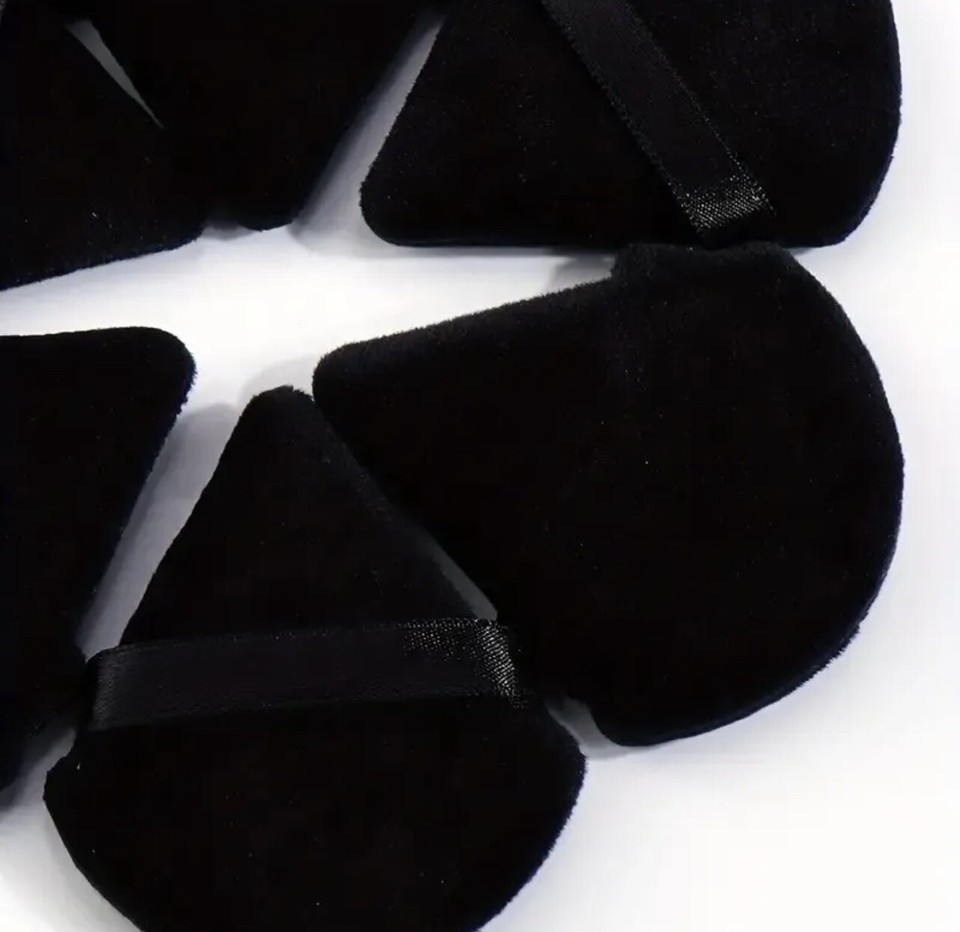 Powder Puff Triangle Makeup Puff Cushiony Sponge 6 Pcs. (2.7 inches) US ...