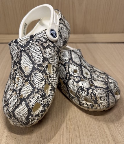 Crocs Snakeskin Design Clogs M 6 W 8 | eBay