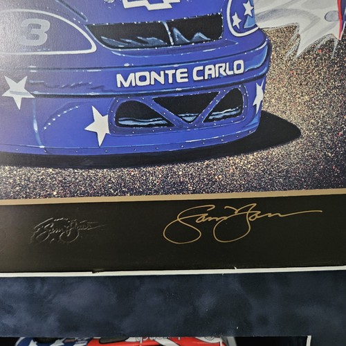 Sam Bass Signed Limited Edition Dale Earhardt Poster With 2 Replica ...