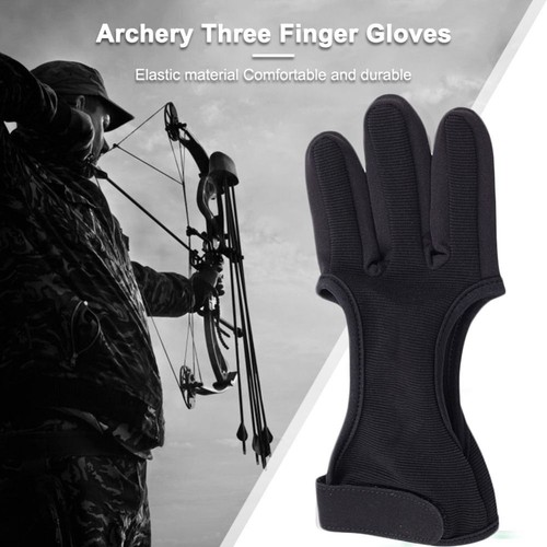 Guard Protector Recurve Bow 3 Fingers Protective Gloves Archery Finger ...