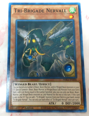 Yugioh - Tri-Brigade Nervall PHRA-EN006 1st Edition Common - NM/M | eBay