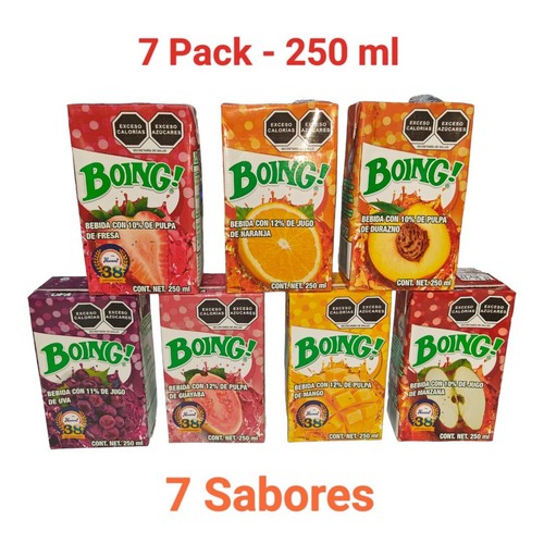 Boing Pascual Fruit Juice 7 Pack 250 ml, 7 Sabores, Jugo de Frutas ...