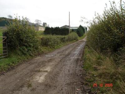 Photo 6x4 Gop Hill Prestatyn Farm track leading to outbuildings at Gop ...