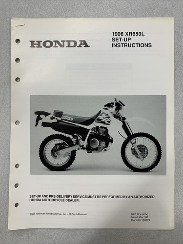 1996 HONDA XR650L MOTORCYCLE SETUP INSTRUCTIONS | eBay