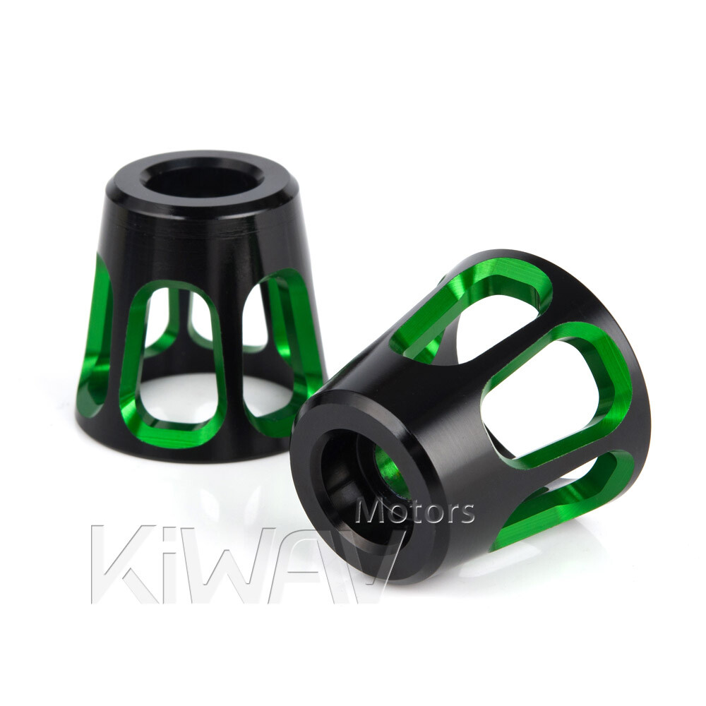 KiWAV Pair Green Tower Aluminum Balance Plugs with Silver Base fit 7/8 ...