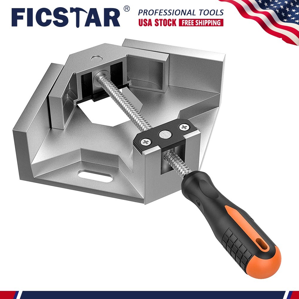 Aluminium Single Handle 90 Degree Right Angle Clamp Photo Frame Corner ...