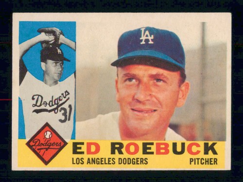 1960 TOPPS BASEBALL # 519 ED ROEBUCK 12616 | eBay