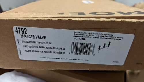 MOEN 4792 M-PACT VALVE 2 Handle Roman Tub Faucet (3 Hole - Adjustable ...