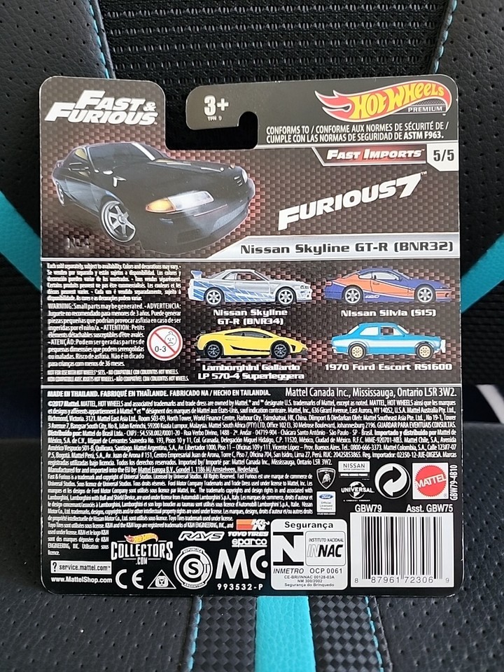 Hot Wheels Premium Fast and Furious Fast Imports Nissan Skyline GT-R ...