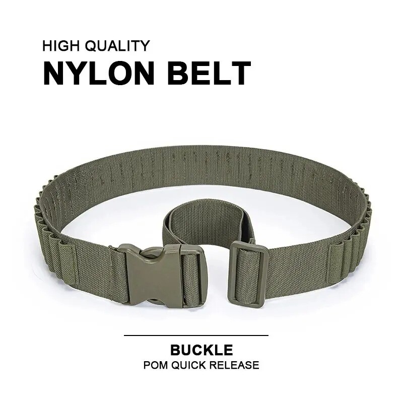 50 Rounds Bandolier Cartridge Belt Carrier for 308 Cal. 30-30 30-06 410 ...