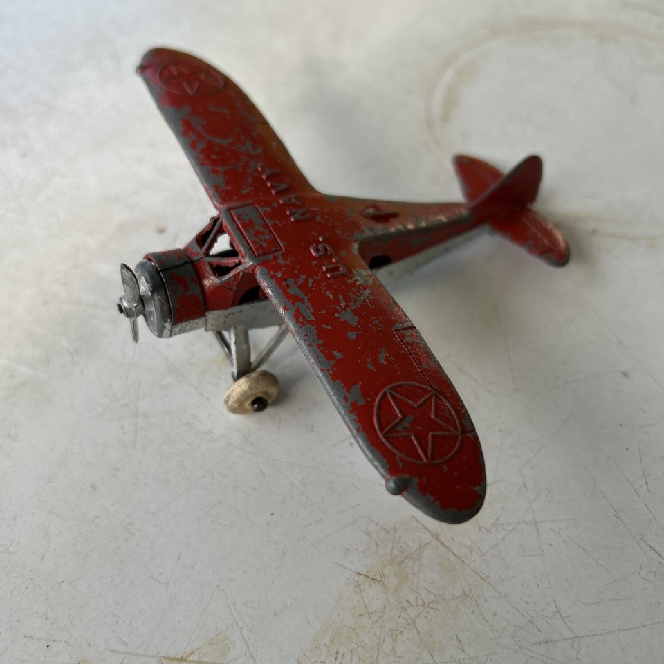 Tootsietoy US Navy Waco Bomber Bi-Plane Airplane Diecast Toy 2 Star | eBay