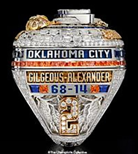 2025 Oklahoma city ring OKC Thunder Alexander Customize name and number ...