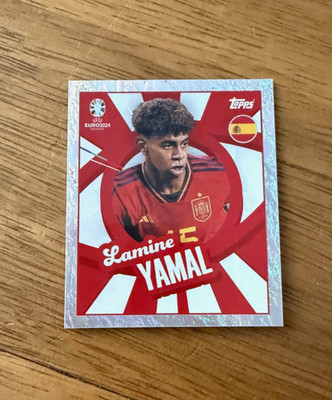 #ESP PTW - TOPPS EURO 2024 Sticker - Lamine YAMAL Rookie | eBay