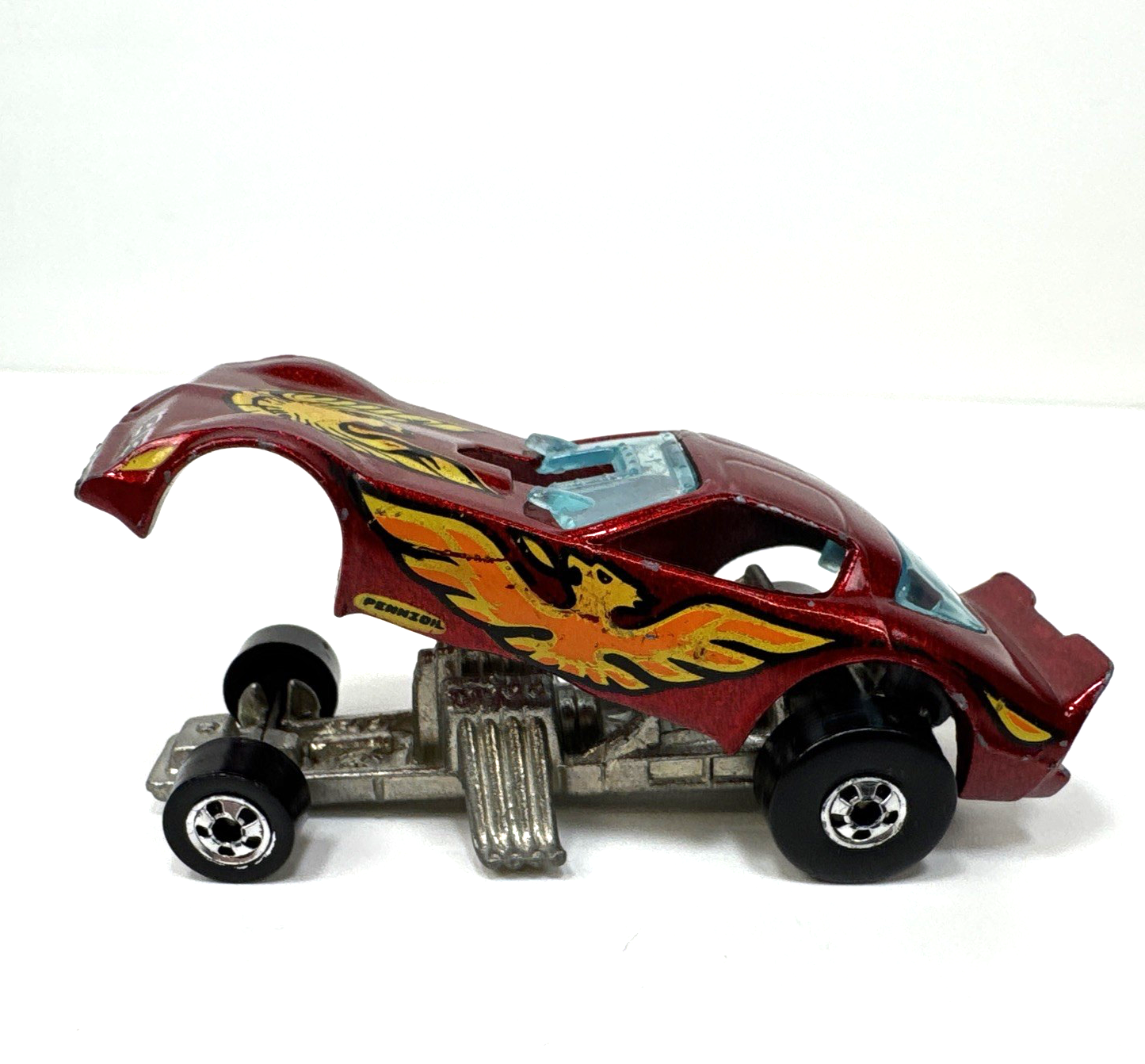 Vintage 1977 Hot Wheels Pontiac Firebird Trans Am Funny Car Maroon 1:64 ...