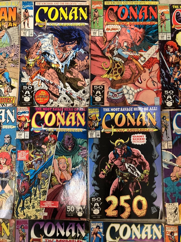 Conan the Barbarian Lot #241 & 242 McFarlane, Jim Lee 237-262 Misc ...