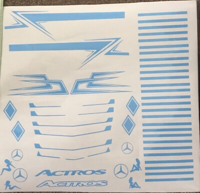 Tamiya 1/14 Truck Mercedes Actros Decals Set. Why Pay More. | eBay UK
