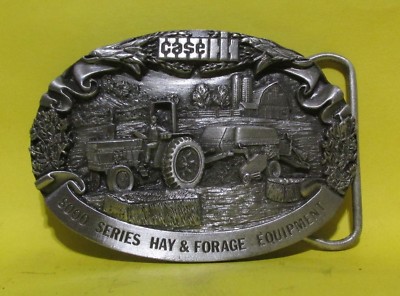 Case 8000 Series Hay and Forage Equipment Belt Buckle ©1988 | eBay