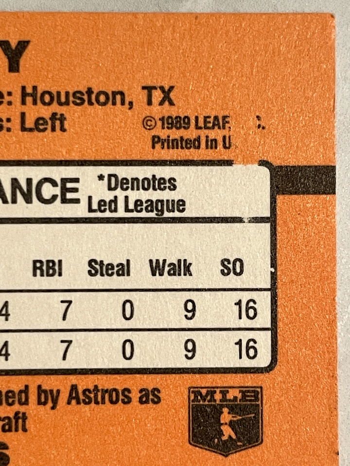 1990 Donruss Eric Anthony ULTRA RARE Misprint Error Baseball Card ...