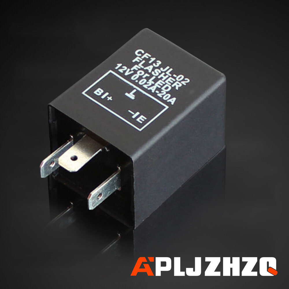 3Pin Car Flasher Relay Fix Light LED Lamp Turn Signal Hyper Flash CF13 ...