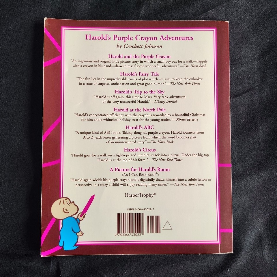 Paperback Book Harold and the Purple Crayon Crockett Johnson Scholastic ...