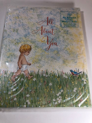 Vintage 1968 An Adopted Child's Memory Book Blue Padded Album All About ...