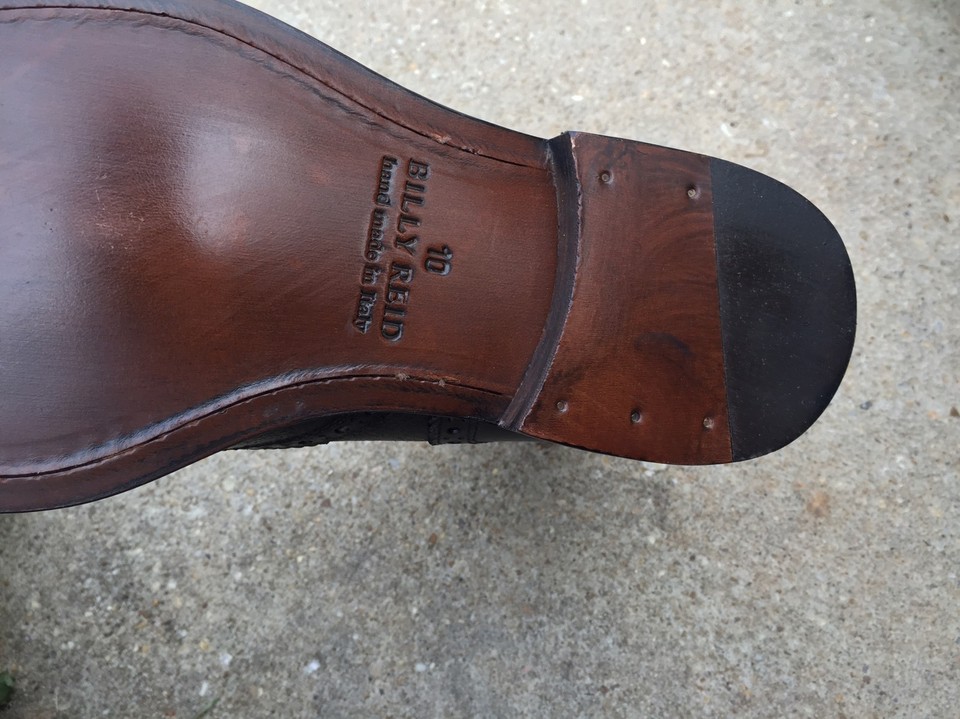 Billy Reid Olden Black Wingtip Brogue Boots 10 $575 | eBay