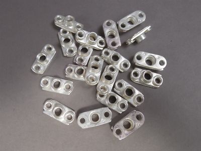100pcs Kaynar MS21076-3E Self-Locking 2-Lug Plate Nuts Silver-Clad ...