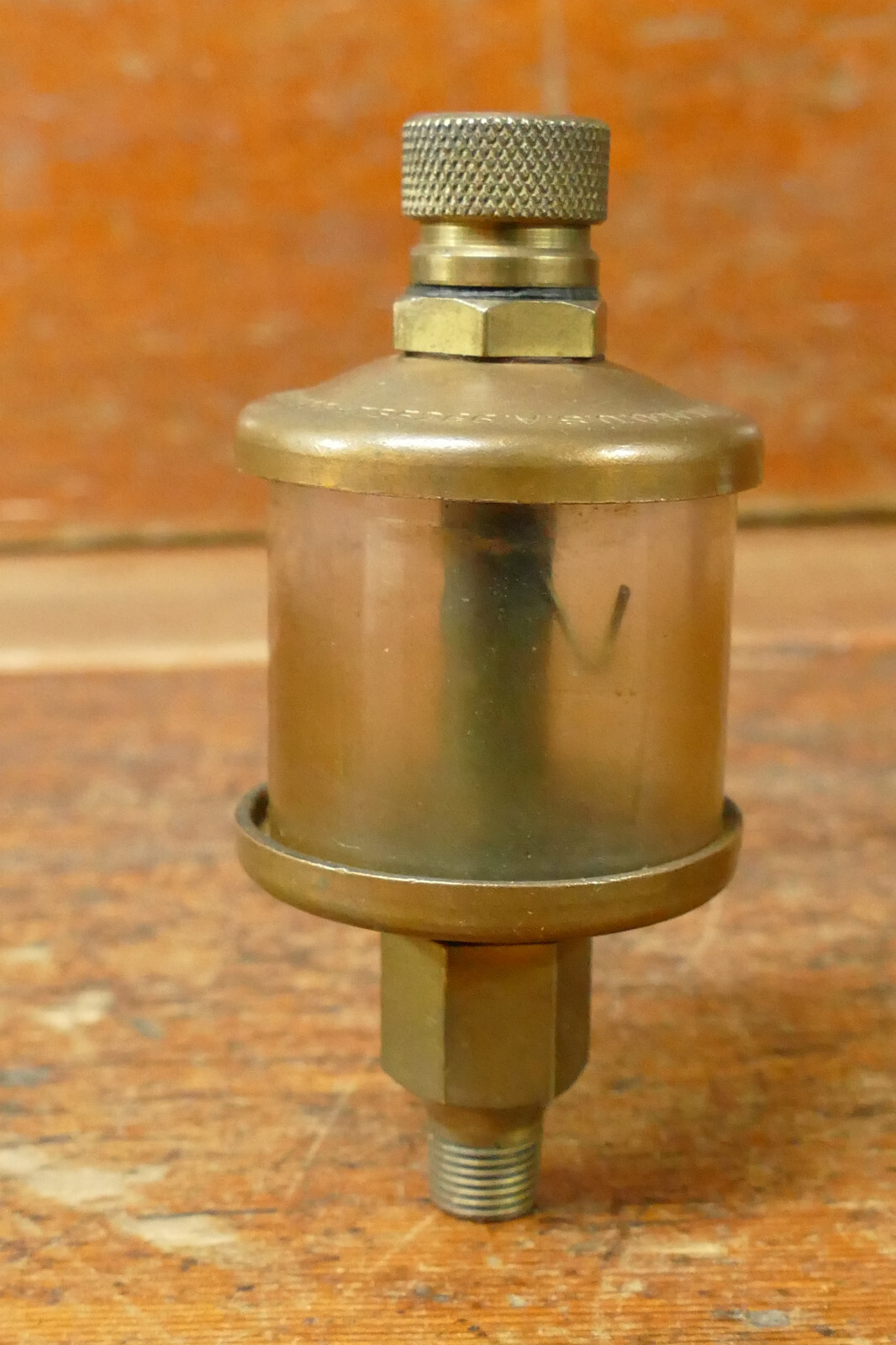 Vintage Antique Victor Lubricator Co Hit N’ Miss Brass & Glass Oiler ...
