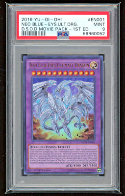 2016 NEO BLUE EYES ULTIMATE DRAGON 1ST ED DSOD MOVIE PSA 9 MINT #EN001 ...