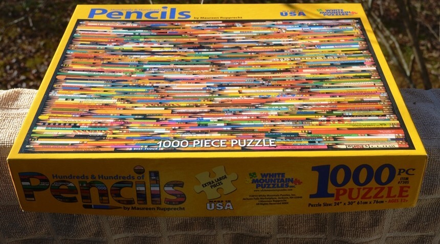 100% COMP 2010 WHITE MOUNTAIN 1000 PIECE JIGSAW PUZZLE-HUNDREDS ...