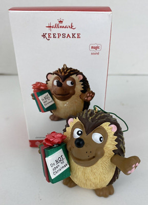 2017 Hallmark Keepsake U Can't Touch This Hedgehog Musical Christmas ...