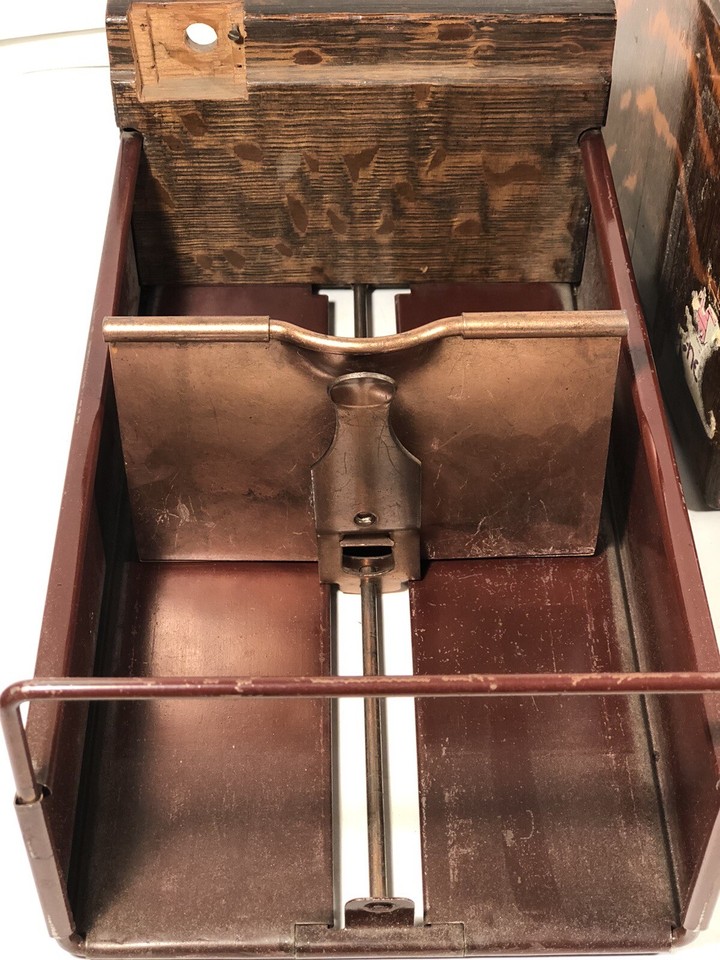 Vintage Globe Wernicke Solid Oak Index Card File Box Drawer Display ...