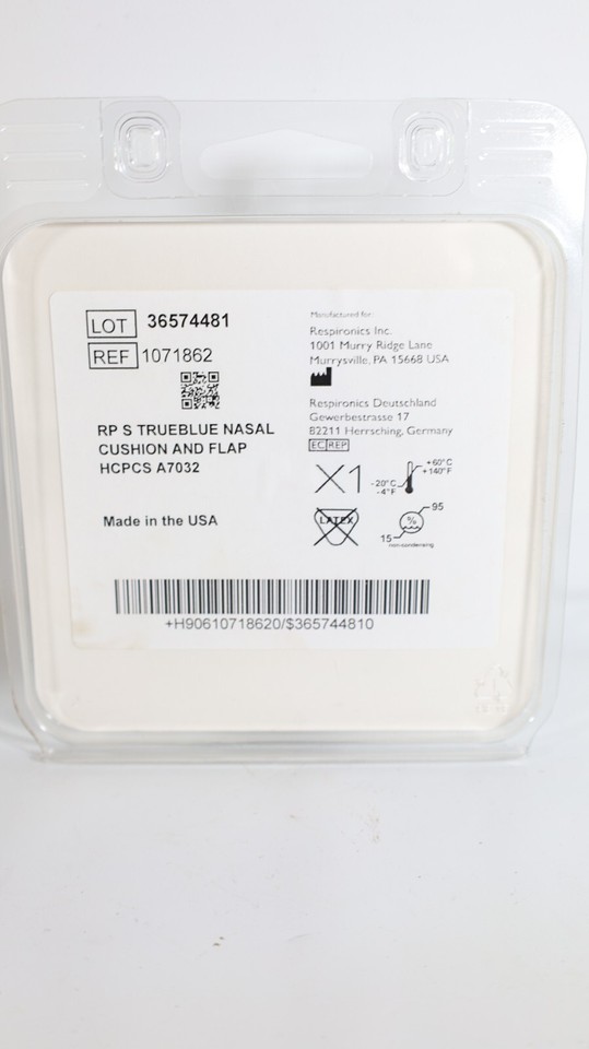 Philips 2 Respironics Size S Small True Blue Nasal Cushion & Flap HCPCS ...