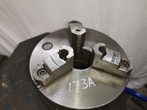 10" PC D6 3 JAW 2 PC REVERSIBLE JAW 3" THRU HOLE STEEL BODY SCROLL ...