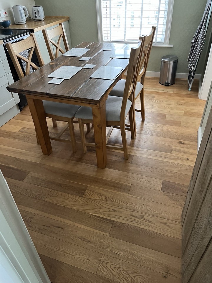 Engineered Oak Brushed Caramel Wood Wooden Floor Flooring Quality | eBay UK